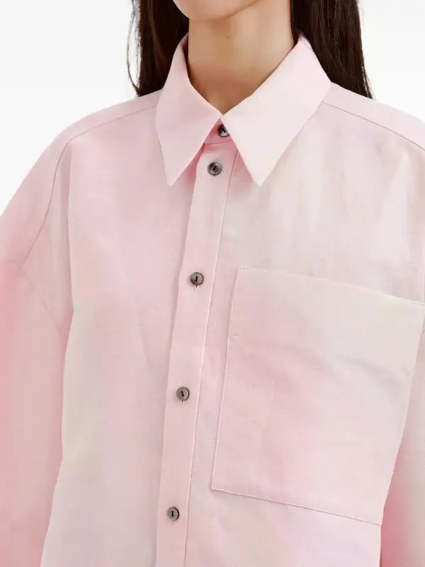 ENFOLD Chest-pocket Oversized Short-sleeved Shirt
