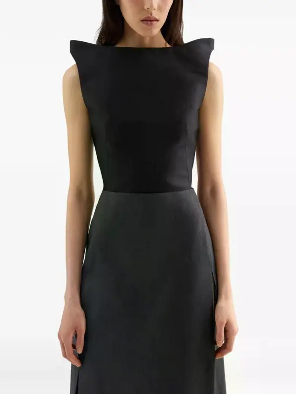 JIL SANDER Sleeveless Silk-blend Top