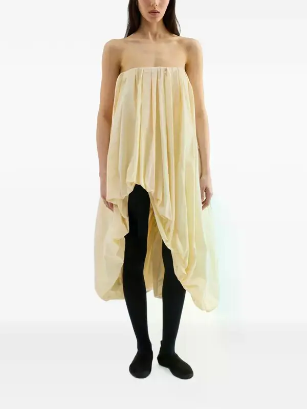 JIL SANDER Draped Taffeta Dress