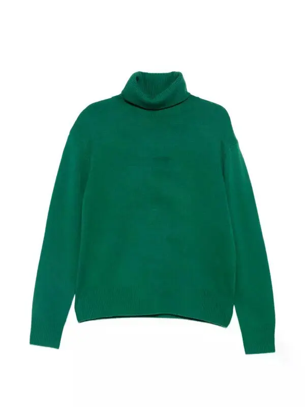 THE FRANKIE SHOP Gala Padded Roll-neck Knitted Wool Sweater