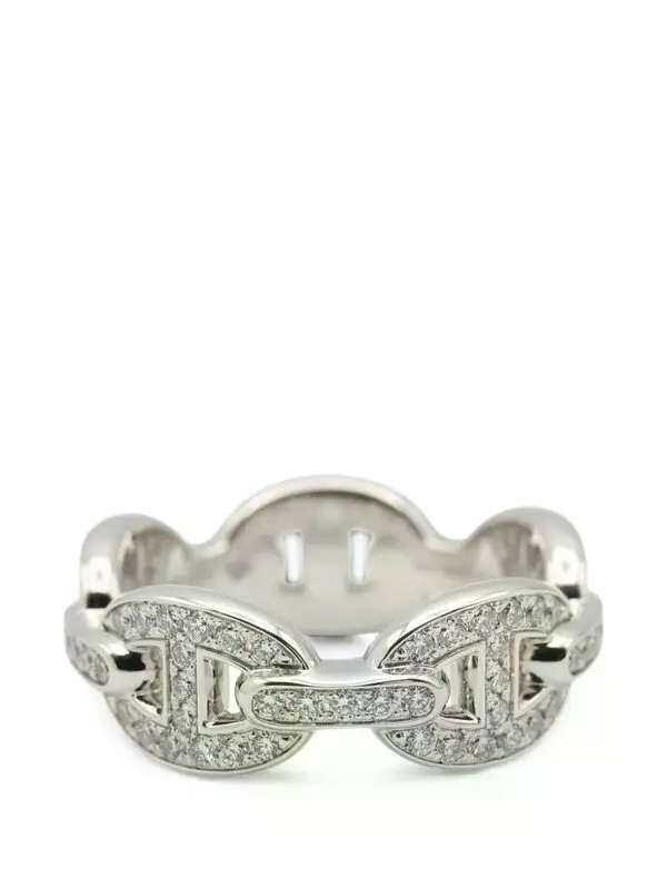 Hermès 2010s Chaîne D'ancre Enchene Pm Diamond Ring