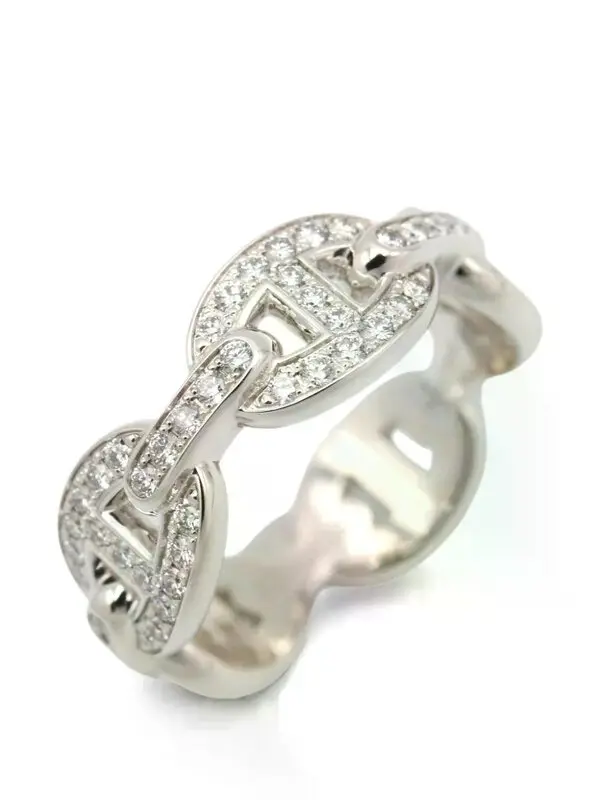 Hermès 2010s Chaîne D'ancre Enchene Pm Diamond Ring