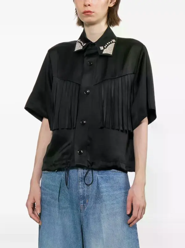 Toga Embellished Fringe Detail Shirt