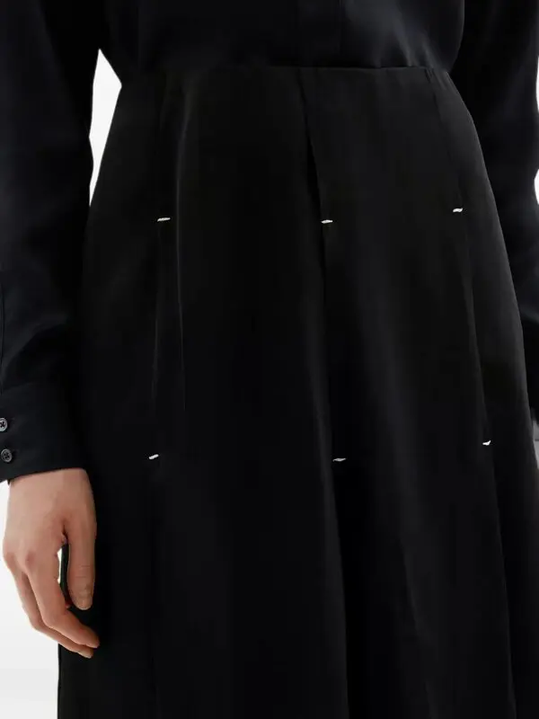 JIL SANDER Fluid Viscose Pleated Skirt