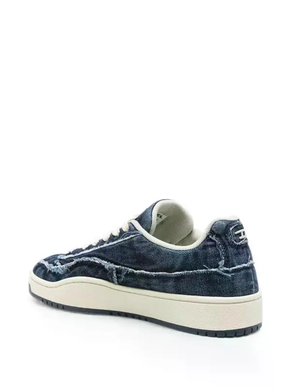 DIESEL® S-tracker-d Low Distressed Denim Sneakers
