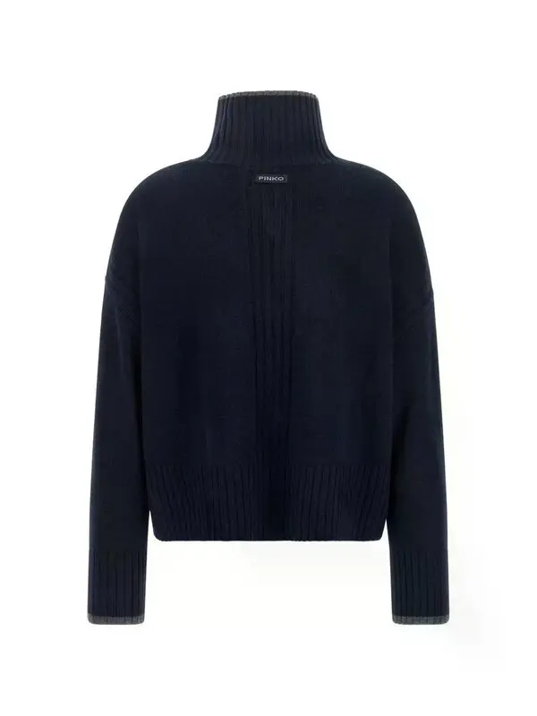 Pinko Ribbed-knit High-neck Sweater