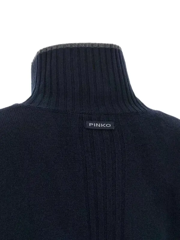 Pinko Ribbed-knit High-neck Sweater