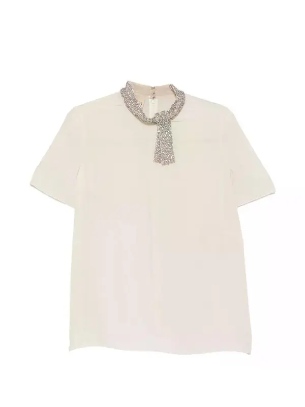 Valentino Garavani Crystal-embellished Blouse