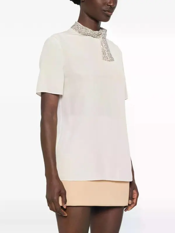 Valentino Garavani Crystal-embellished Blouse