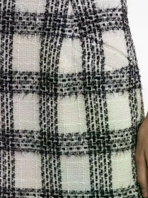 Vetements Checked Bouclé Mini Skirt