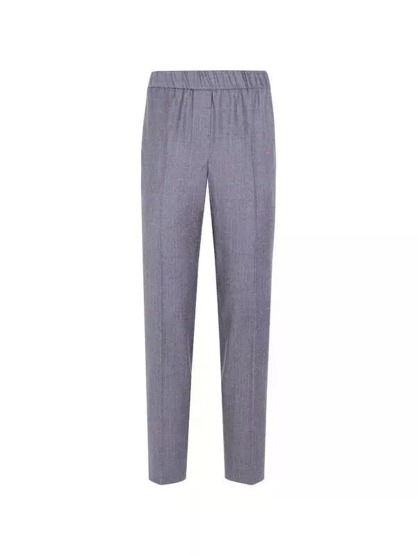 Peserico Pinstripe-pattern Elasticated-waistband Trousers