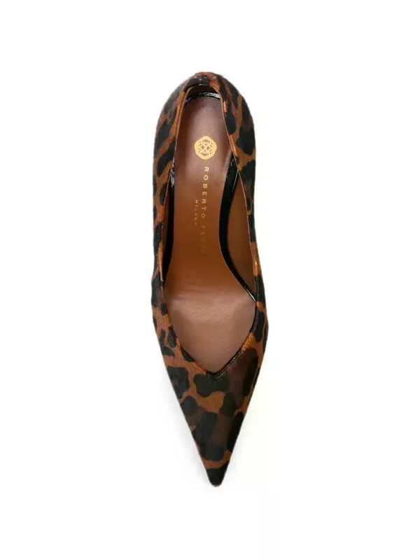 Roberto Festa Leopard-print Leather Heeled Pumps