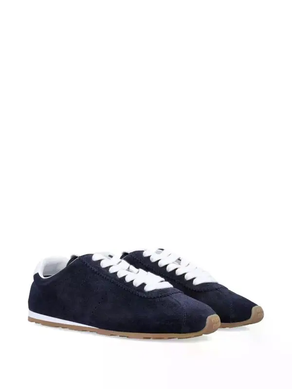 Miu Miu Plume Suede Lace-up Sneakers