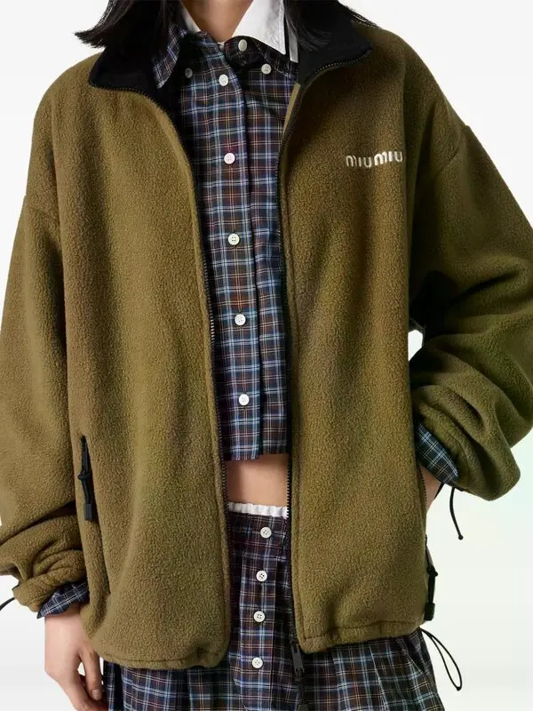 Miu Miu Fleece Zipper Jacket