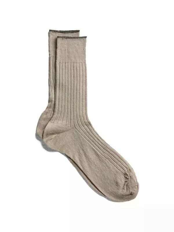 YAHAE Ribbed-knit Socks