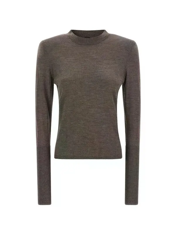 Pinko Padded-shoulder Wool Sweater