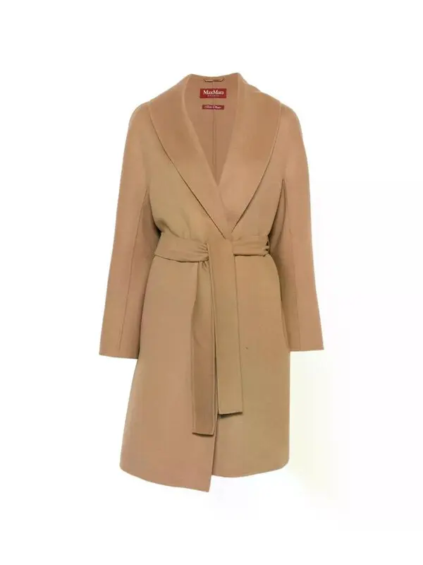 Max Mara Belted Shawl-lapel Coat