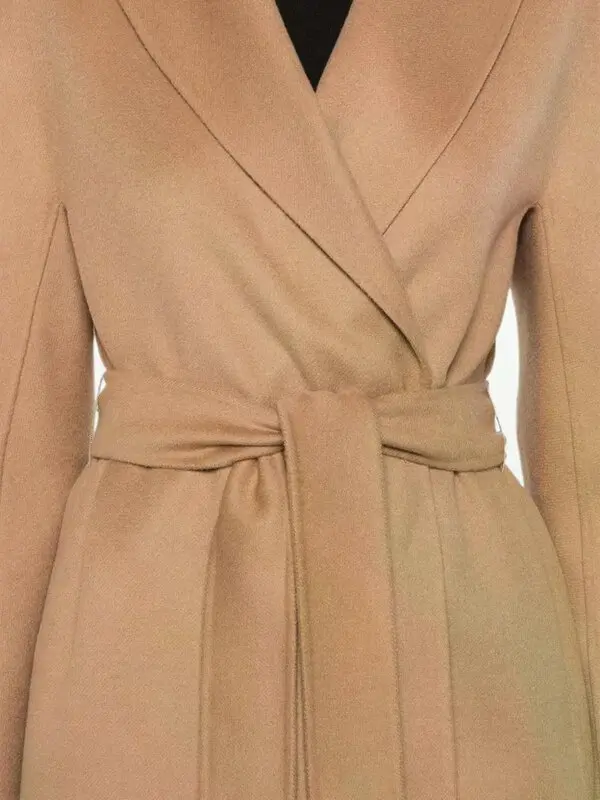 Max Mara Belted Shawl-lapel Coat