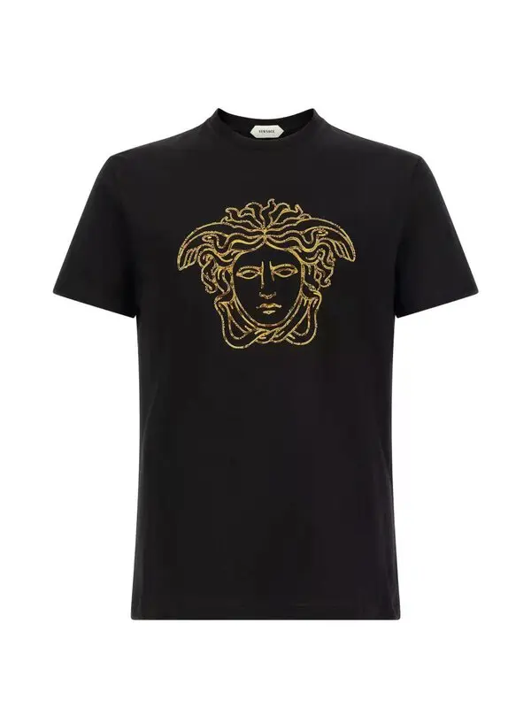 Versace Medusa-embroidered T-shirt