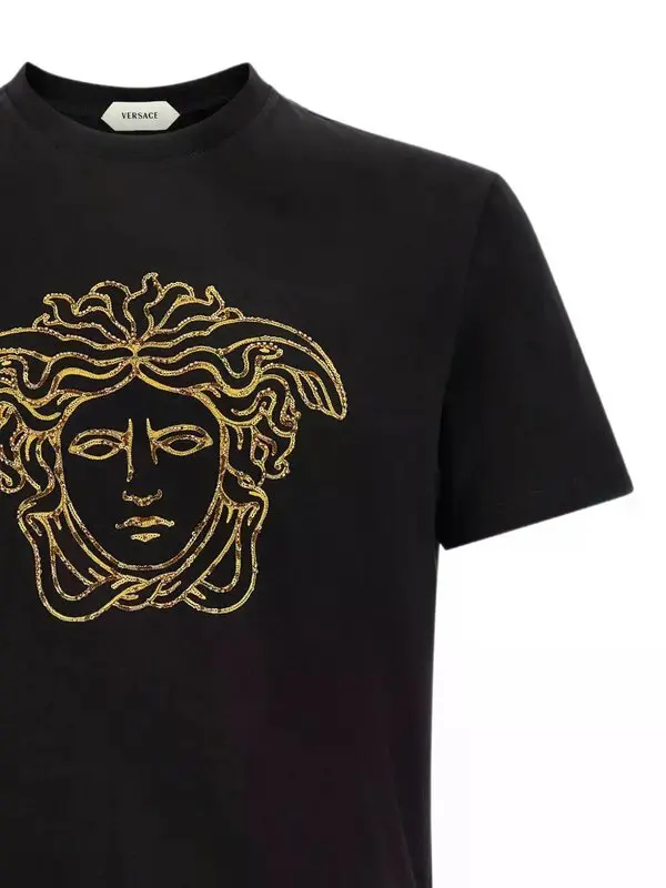 Versace Medusa-embroidered T-shirt