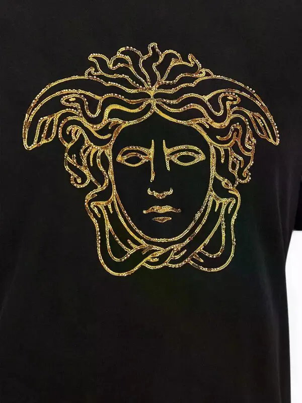 Versace Medusa-embroidered T-shirt