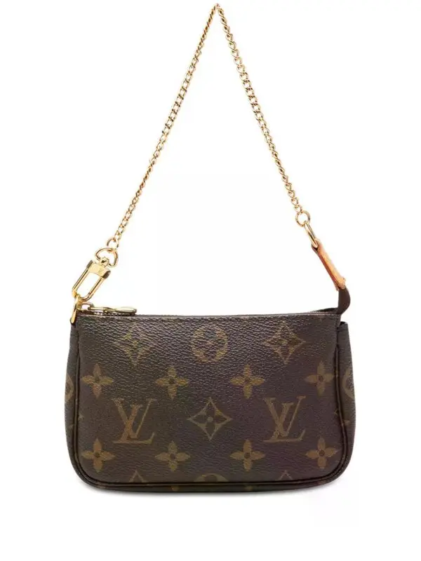 LOUIS VUITTON 2006 Monogram Mini Pochette Accessoires Handbag - Brown