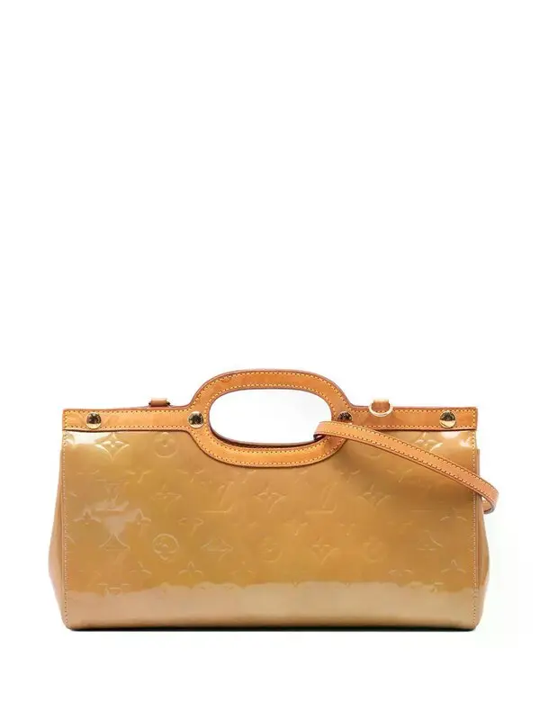 LOUIS VUITTON 2005 Monogram Vernis Roxbury Drive Satchel - Brown