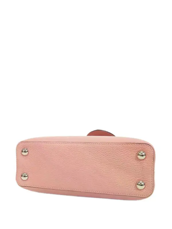 LOUIS VUITTON Taurillon Capucines Bb Satchel - Pink