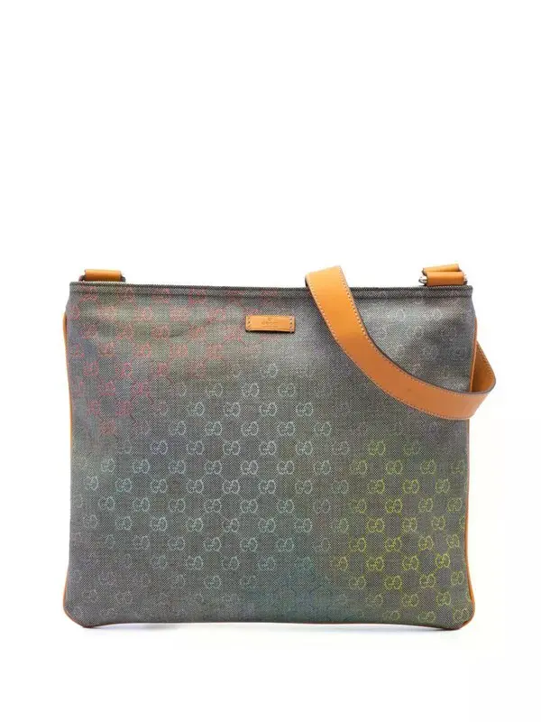 Gucci 2016-2026 Multicolor Gg Supreme Crossbody Bag - Grey