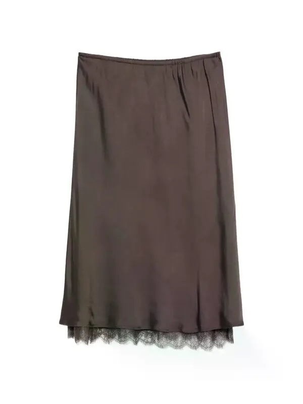 Vince Lace-trim Midi Skirt