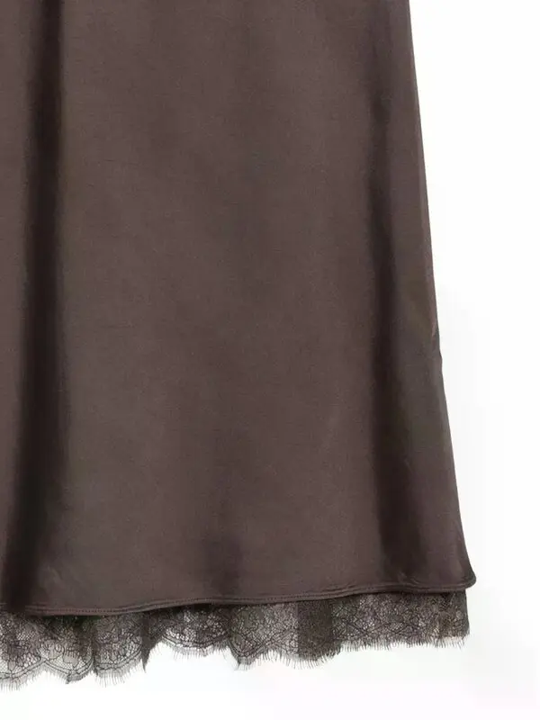 Vince Lace-trim Midi Skirt