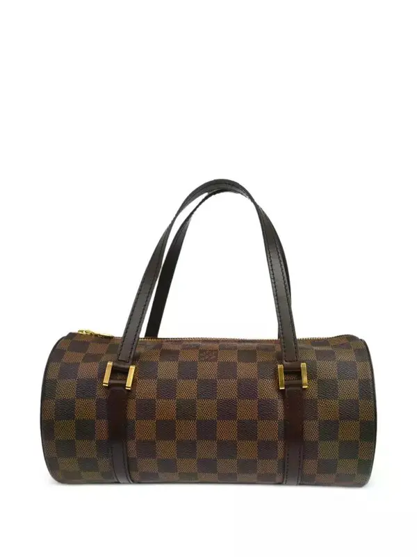 LOUIS VUITTON 2004 Papillon Damier Ebene Canvas Tote Bag
