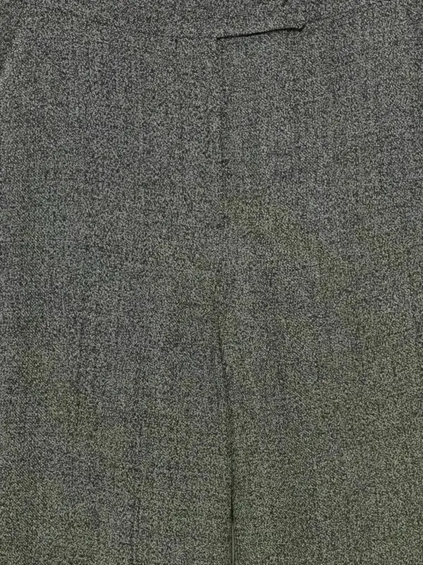 Emporio Armani Marl Effect Wide-leg Trousers