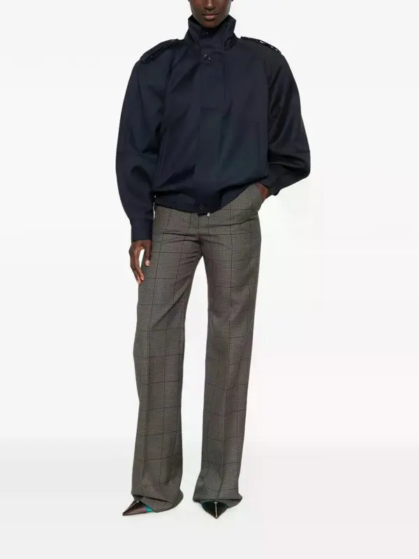 MUGLER Houndstooth-pattern Tailored Trousers