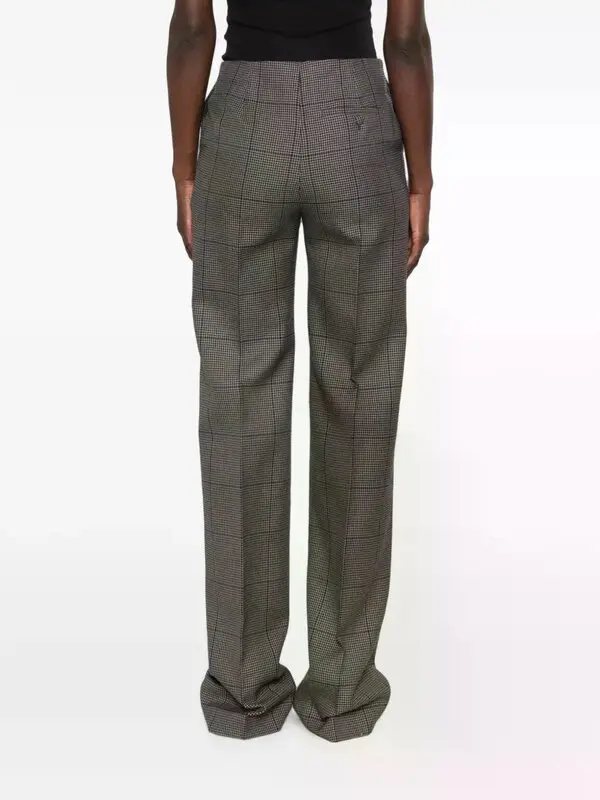 MUGLER Houndstooth-pattern Tailored Trousers