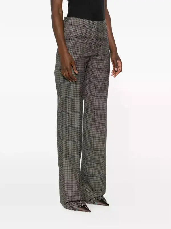 MUGLER Houndstooth-pattern Tailored Trousers