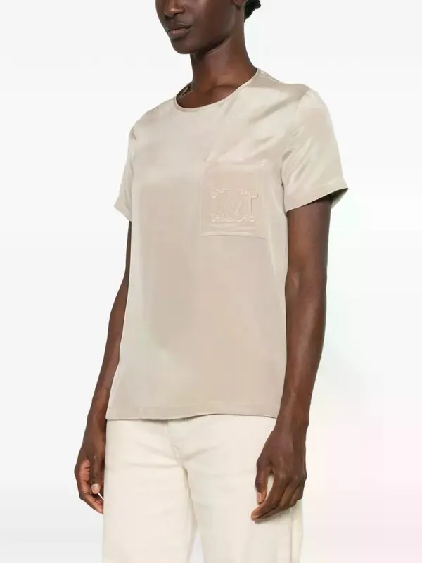 Max Mara Monogram Embroidered T-shirt