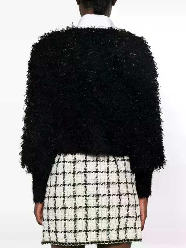 TWINSET Textured Long-sleeve Jacket With Gold-tone Hardware
