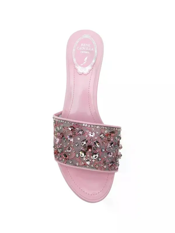 Rene Caovilla 100mm Christy Crystal-embellished Sandals