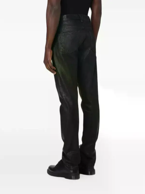 VICTORY GATE Coated Slim-fit Jeans