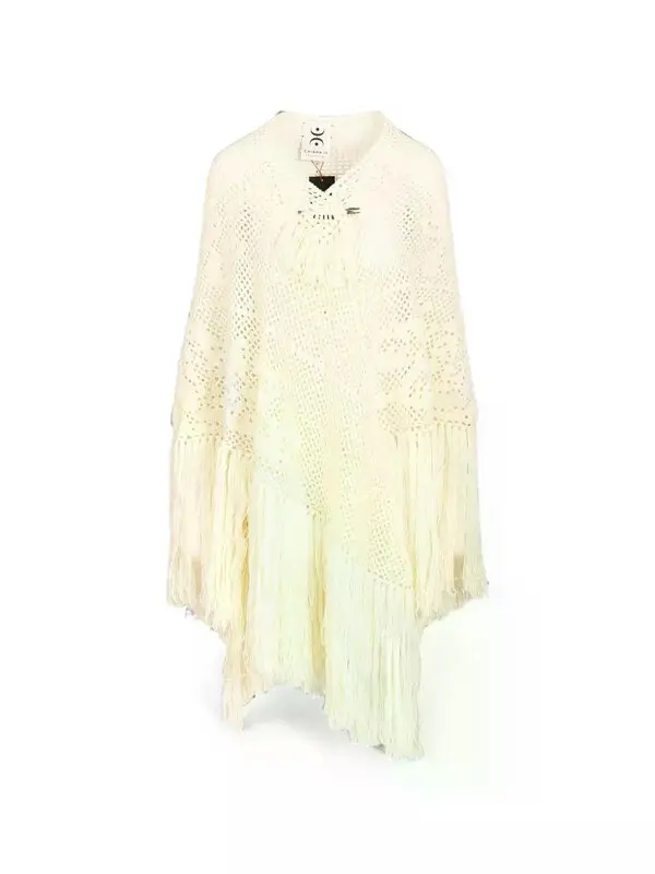 CHIARA IS Peonia Fringed Crochet Scarf