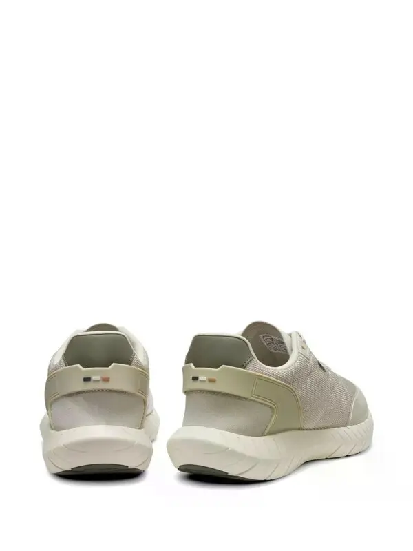 BOSS Mesh-panelled Leather-trim Sneakers