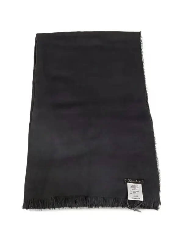 Faliero Sarti Frayed-edge Scarf - Black