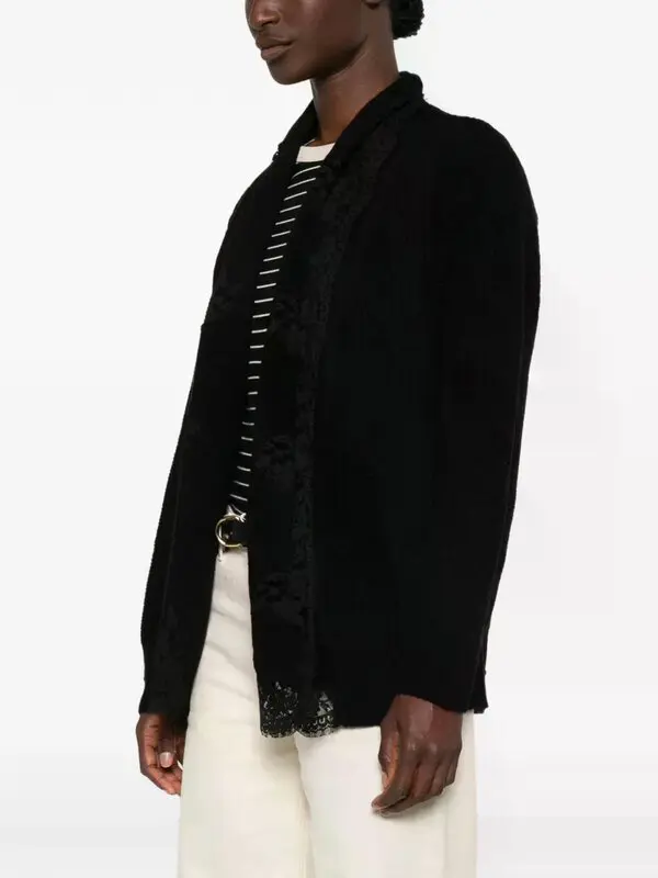 ERMANNO FIRENZE Lace-trim Cardigan