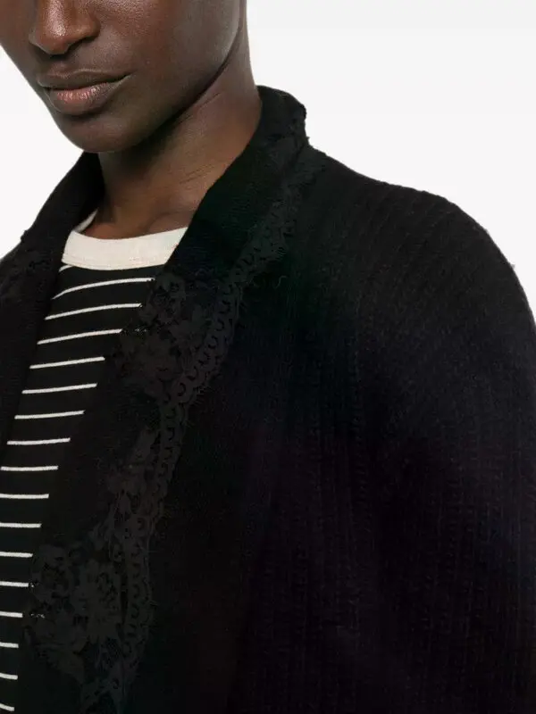 ERMANNO FIRENZE Lace-trim Cardigan