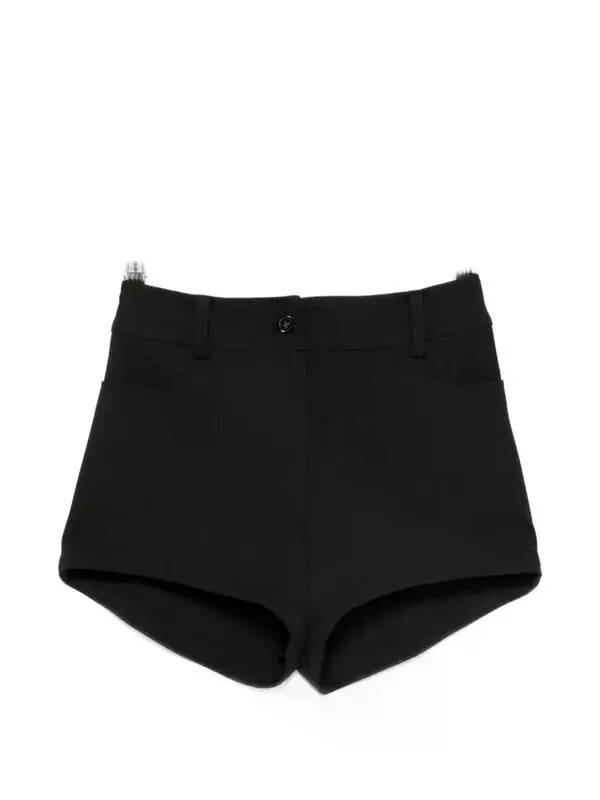 THE FRANKIE SHOP Belt-loops Shorts - Black