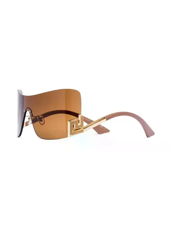 Versace Greca Detail Oversized Sunglasses