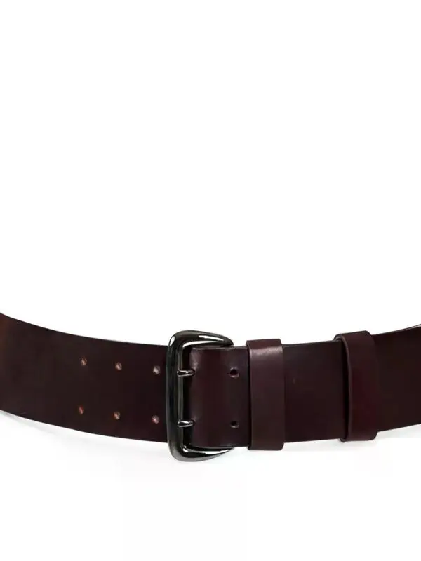 Barbara Bui Wide Buckle Calf Leather Belt
