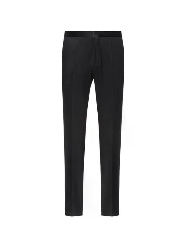 Hugo Satin-waistband Tailored Trousers