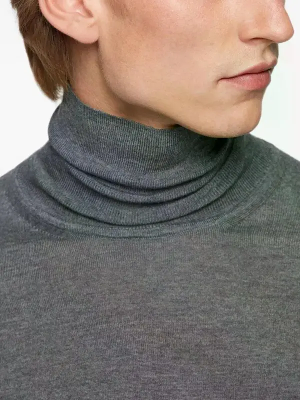 BOSS Roll-neck Wool Sweater